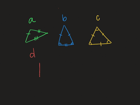 SOLVED:Use a straightedge to draw an example of each type of triangle in the table that you ...