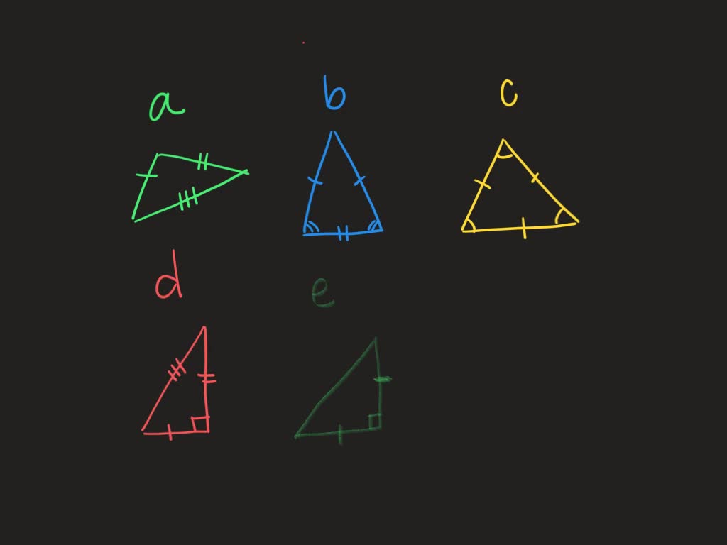 SOLVED:Use a straightedge to draw an example of each type of triangle in the table that you ...