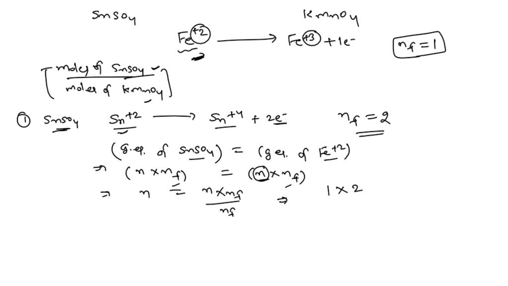 ⏩SOLVED:Stannous sulphate (SnSO4) and potassium permanganate are ...