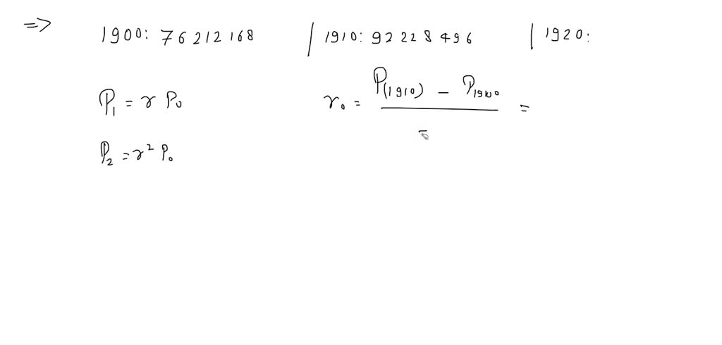 SOLVED:Using the census figures given in Example 11, along with the ...