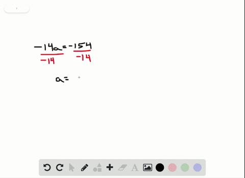 ⏩SOLVED:Solve using the multiplication principle and check. -14… | Numerade