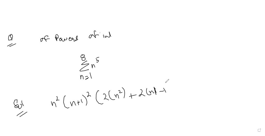 SOLVED:Write out explicitly, using Bernoulli's techniques, the formulas ...