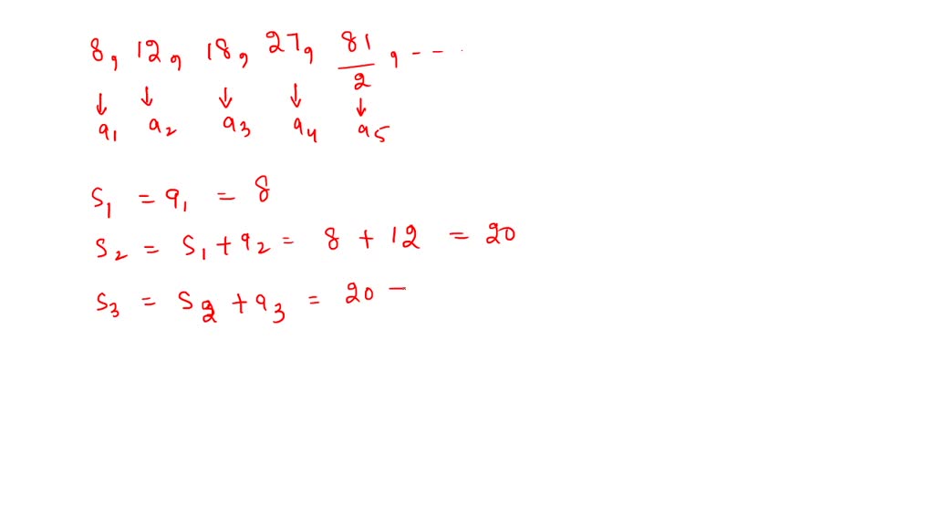 Finding a Sequence of Partial Sums In Exercises 51 and 52, find the sequence of the first five ...