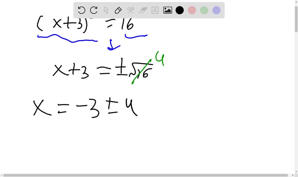 ⏩SOLVED:Solve using any method. (x+3)^2=16 | Numerade ⏩SOLVED:Solve using any method. (x+3)^2=16 | Numerade