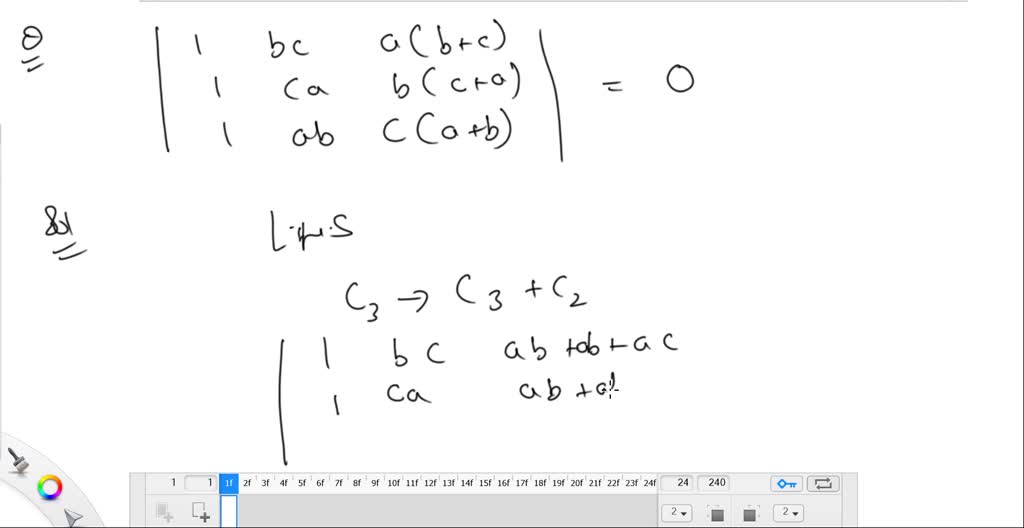 SOLVED:Using the property of determinants and without expanding in Exercises 1 to 7 , prove that ...