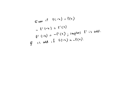 SOLVED: Taylor series for even functions and odd functions (Continuation of Section 9.7 ...