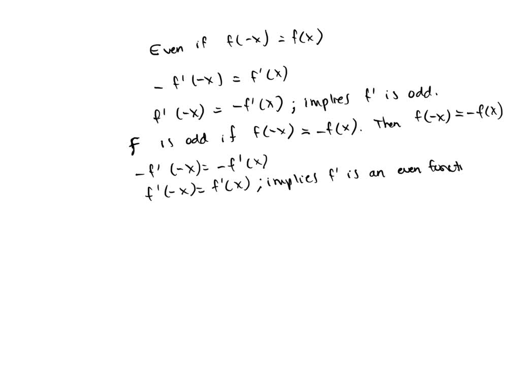 SOLVED: Taylor series for even functions and odd functions (Continuation of Section 9.7 ...