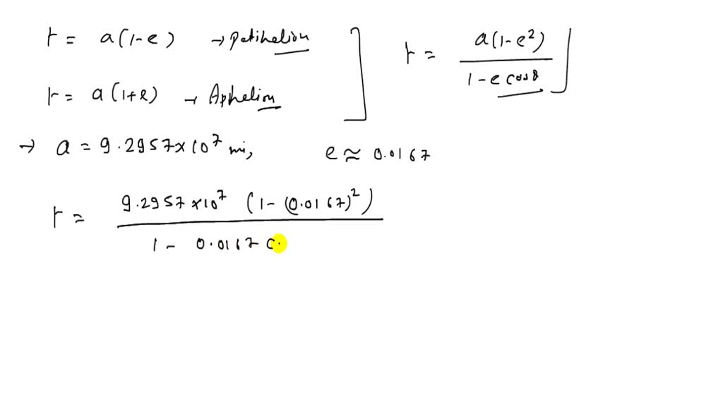 SOLVED:Find a polar equation describing the approximate orbit of the ...