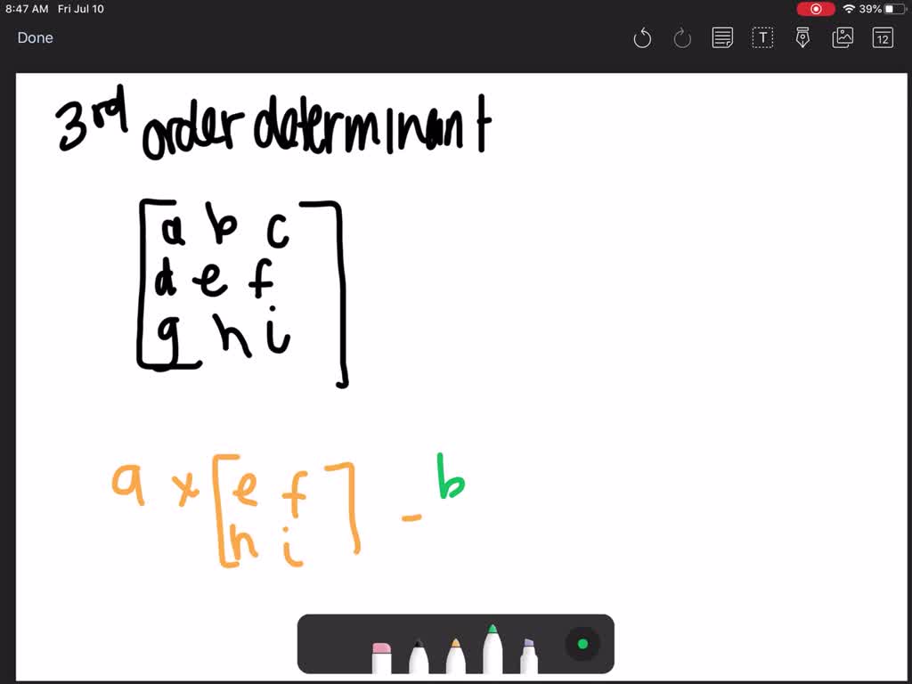 SOLVED:How do you evaluate a third-order determinant?