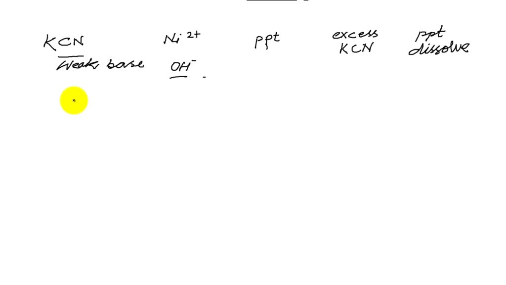 SOLVED:When an aqueous solution of KCN is added to a solution ...