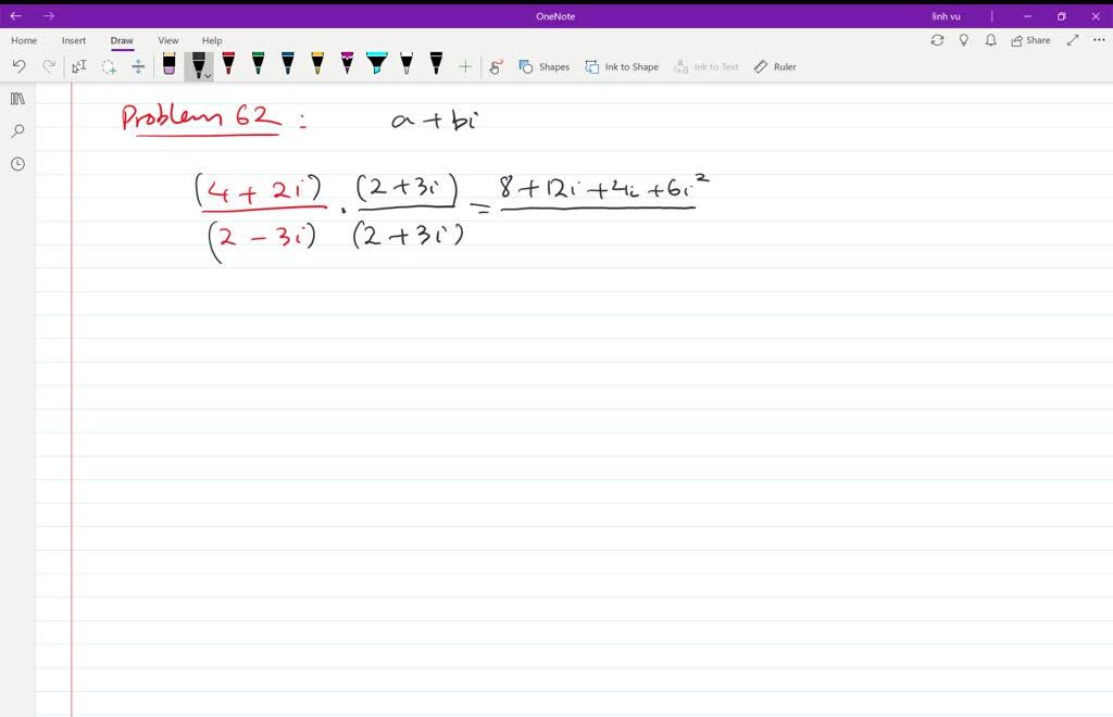 SOLVED:Divide and express the quotient in a + bi