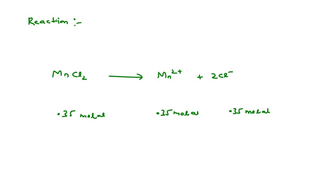 SOLVED:Calculate the ionic strength of a 0.35 molal aqueous solution of ...