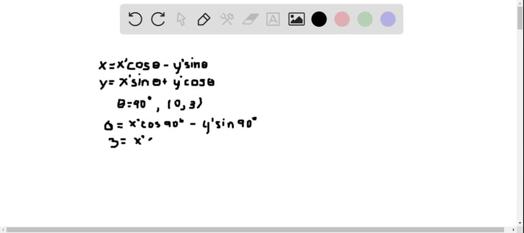 SOLVED:In Exercises 1 and 2, the x^' y^' -coordinate system has been rotated θdegrees from the x ...