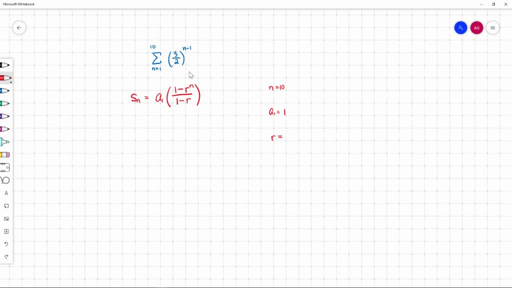 Solvedfind The Sum Of The Finite Geometric Sequence ∑n11032n 1 9642