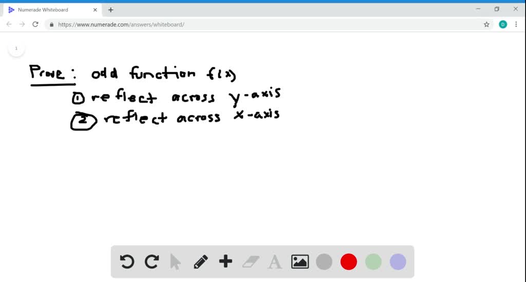 SOLVED:Reflecting Odd FunctionsProve that if an odd function is ...