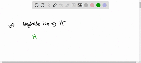 ⏩SOLVED:Explain why the hydride ion, H^-, has a noble gas… | Numerade