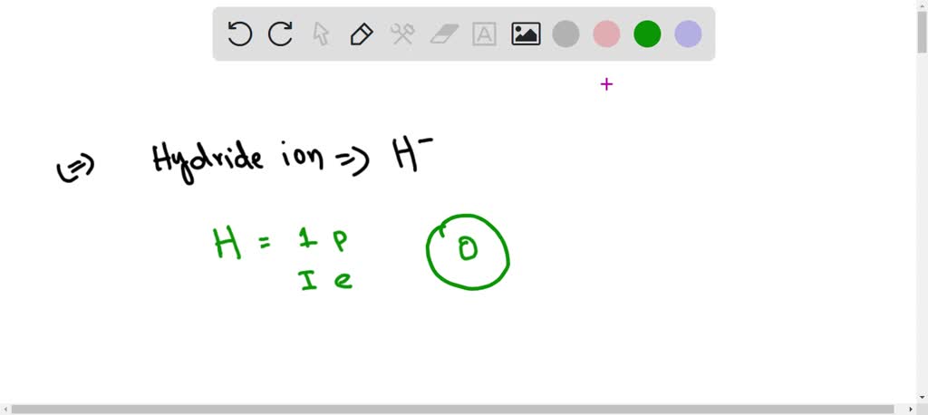 Explain why the hydride ion, H^-, has a noble gas configuration. | Numerade
