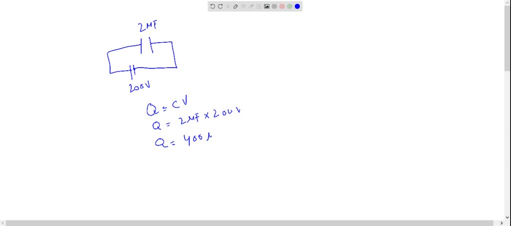 A 2 μF capacitor is charged to a potential of 200 V and then isolated ...