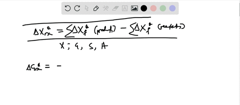 SOLVED:Use the data in Appendix D to calculate the values of ΔGrxn^∘, ΔHrxn^∘, and ΔSrnn^∘ at 25 ...