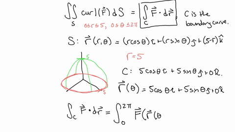 SOLVED:Use the surface integral in Stokes" Theorem to calculate the flux of the curl of the ...