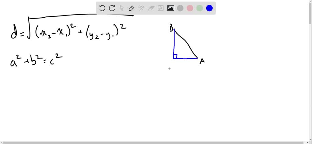 SOLVED:Explain how you can find the distance between two points without ...