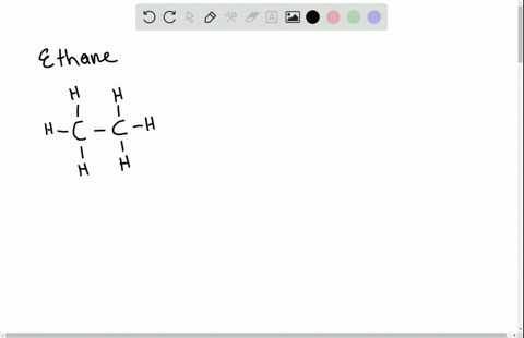 SOLVED:Structural representations of the hydrocarbon ethane are shown ...