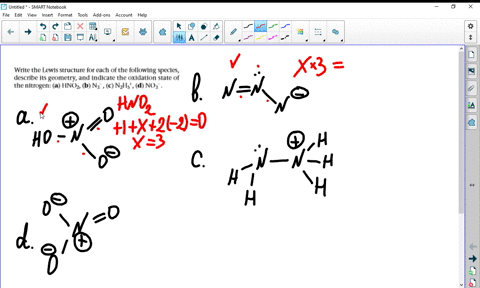 SOLVED:Use the Lewis structure model to deduce the type of nitrogen ...