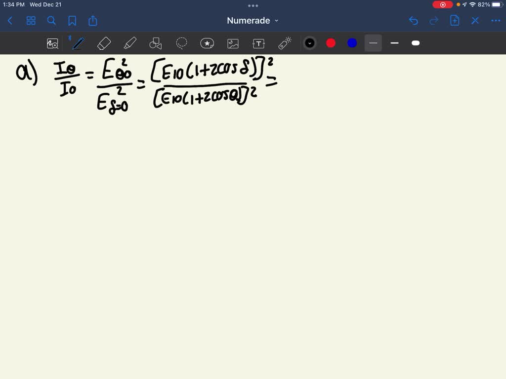 SOLVED: a) Considere tres fuentes de luz coherente igualmente ...