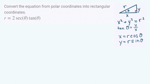 SOLVED:Convert the equation from polar coordinates into rectangular ...