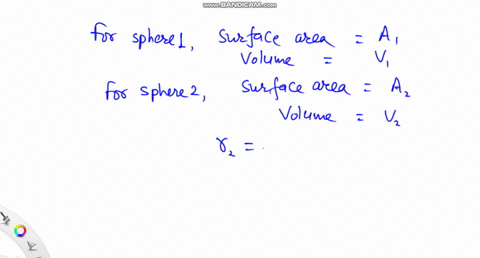 SOLVED: Two spheres made of different materials have their masses in the ratio of 1: 2. If the ...