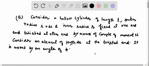 ⏩SOLVED:A long elastic cylinder of radius R is slit along the plane ...
