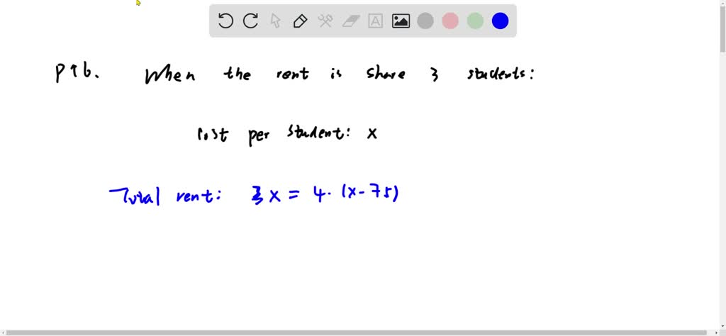 SOLVED: Renting an Apartment Three students plan to share equally in ...