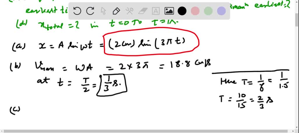 SOLVED:A particle moving along the x axis in simple harmonic motion ... SOLVED:A particle moving along the x axis in simple harmonic motion ...