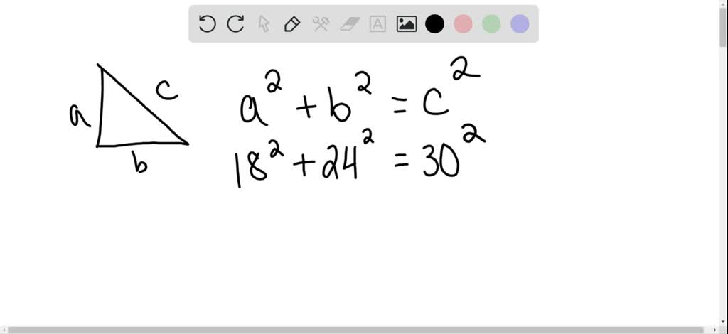 SOLVED:The lengths of three sides of a triangle are given. Determine whether each triangle is a ...