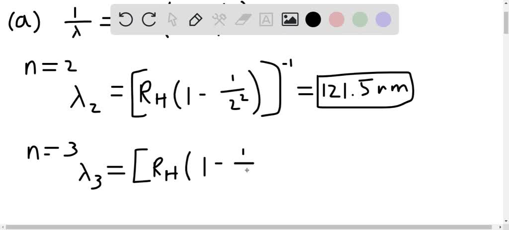 The wavelengths of the Lyman series for hydrogen are given by (1)/(λ ...
