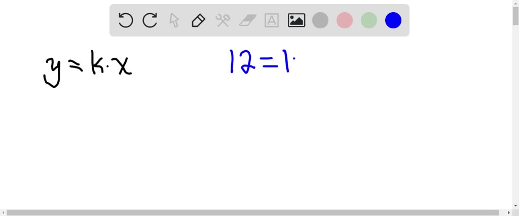 SOLVED:Construct a mathematical model given the following. y is directly proportional to x, and ...