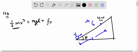 SOLVED:A body of mass m is projected along a rough inclined plane ...
