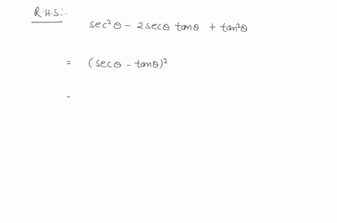 SOLVED:Verify that each trigonometric equation is an identity. (1-sinθ ...