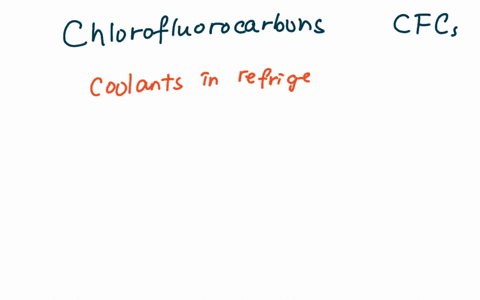 SOLVED:List the properties of CFCs, and name four major uses of these ...