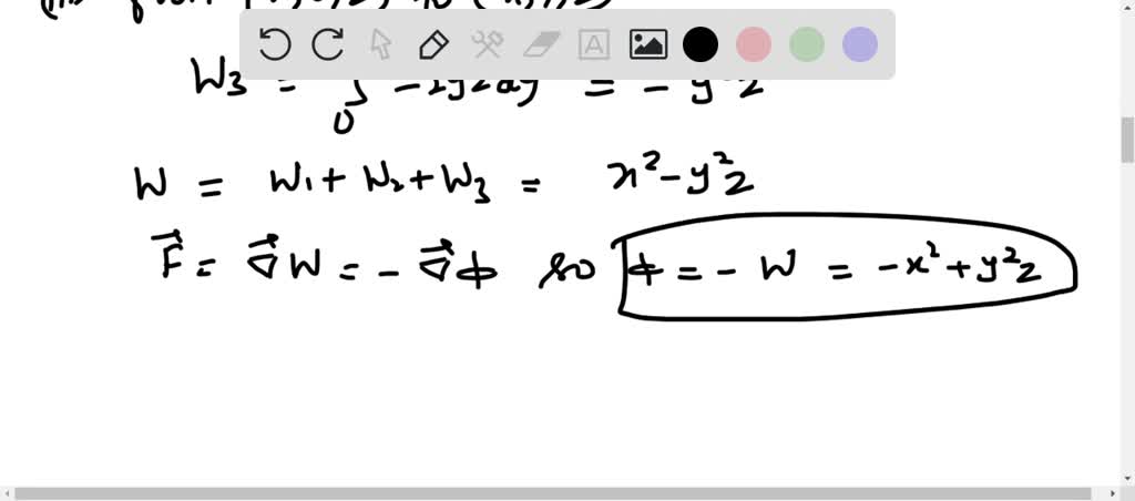 SOLVED:Verify that each of the following force fields is conservative. Then find, for each, a ...