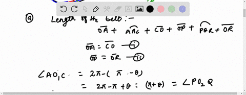 SOLVED:Belts and Pulleys A thin belt of length L surrounds two pulleys ...