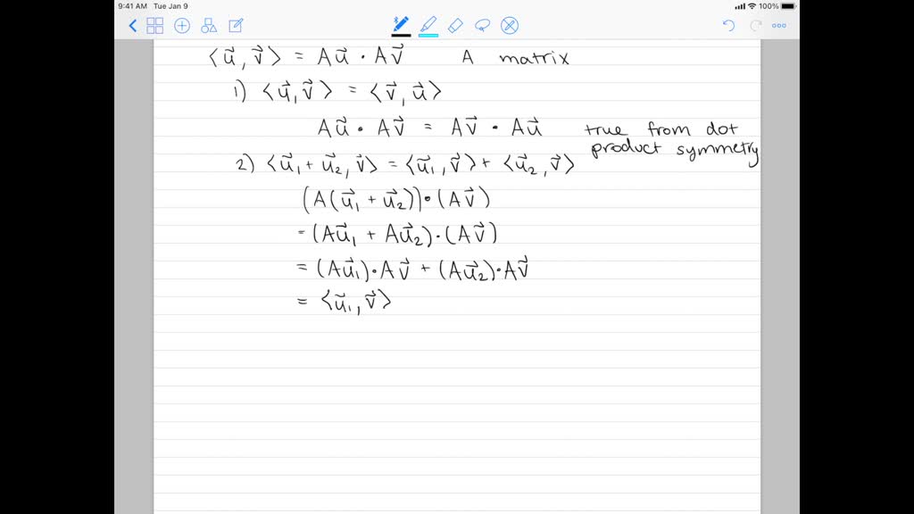 ⏩SOLVED:Verify that the standard inner product on ℂ^n is a complex… | Numerade