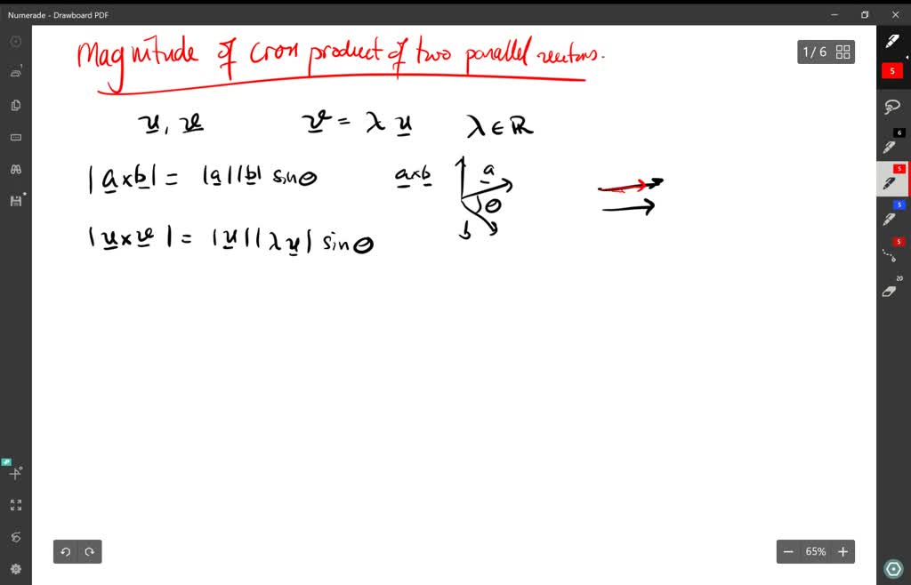 What Is The Magnitude Of The Cross Product Of Two Par SolvedLib