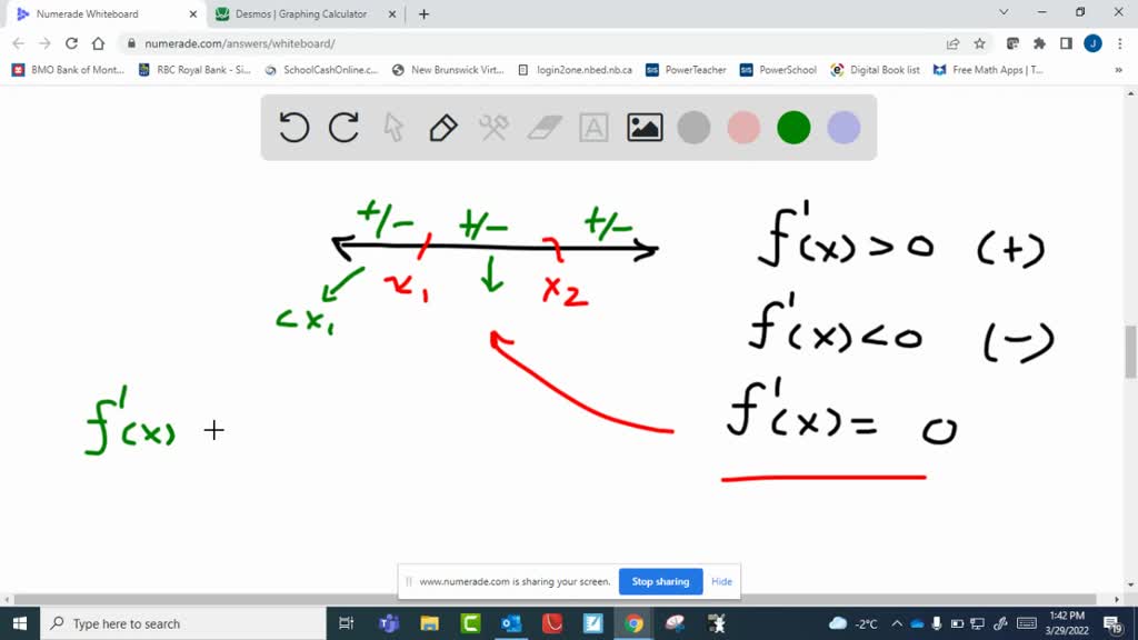 SOLVED:Describe what the first-derivative test is for and how to use it ...