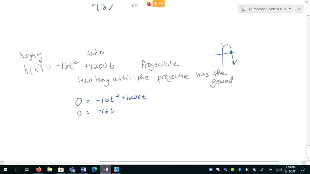 Gravity. A person holds a pistol straight upward and fires. The initial ...