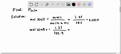 ⏩SOLVED:A solution is made by dissolving 1.25 grams each of NaCl ...