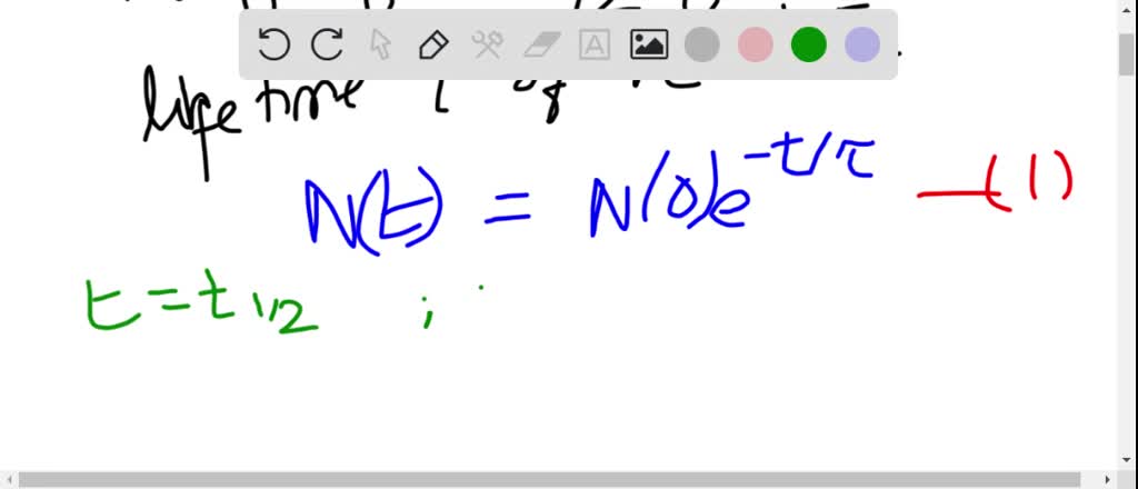 The half-life (t1 / 2) of an excited state is the time it would take ...