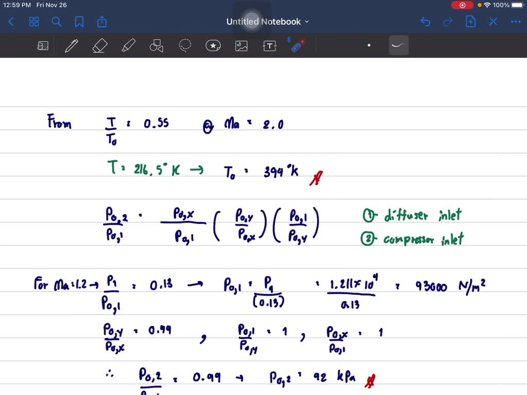 SOLVED An Aircraft Cruises At A Mach Number Of 2 0 At An Altitude Of 15