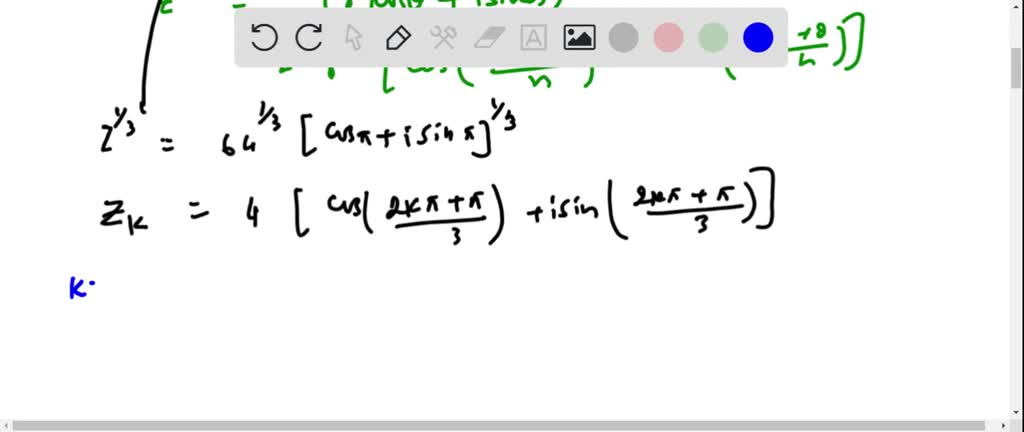 SOLVED:(A) find all cube roots of each complex number. Leave answers in ...
