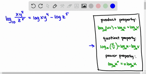 SOLVED:In Exercises 45 - 66, use the properties of logarithms to expand the expression as a sum ...